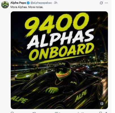 AlphaPepe Listing Near: CoinGecko Live and AlphaSwap Friday