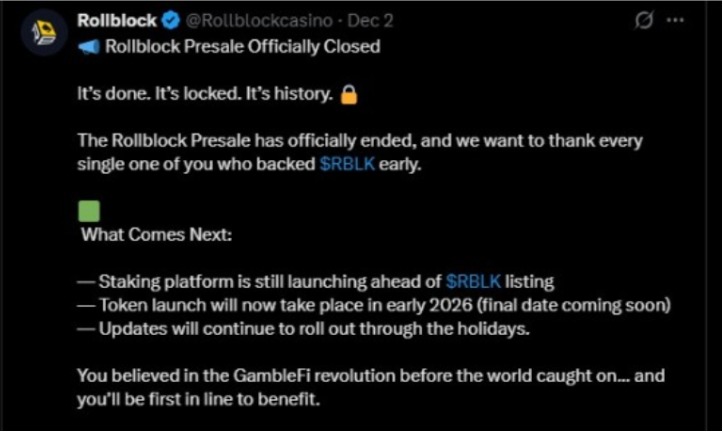 Rollblock (RBLK) Price Prediction After Presale Ends