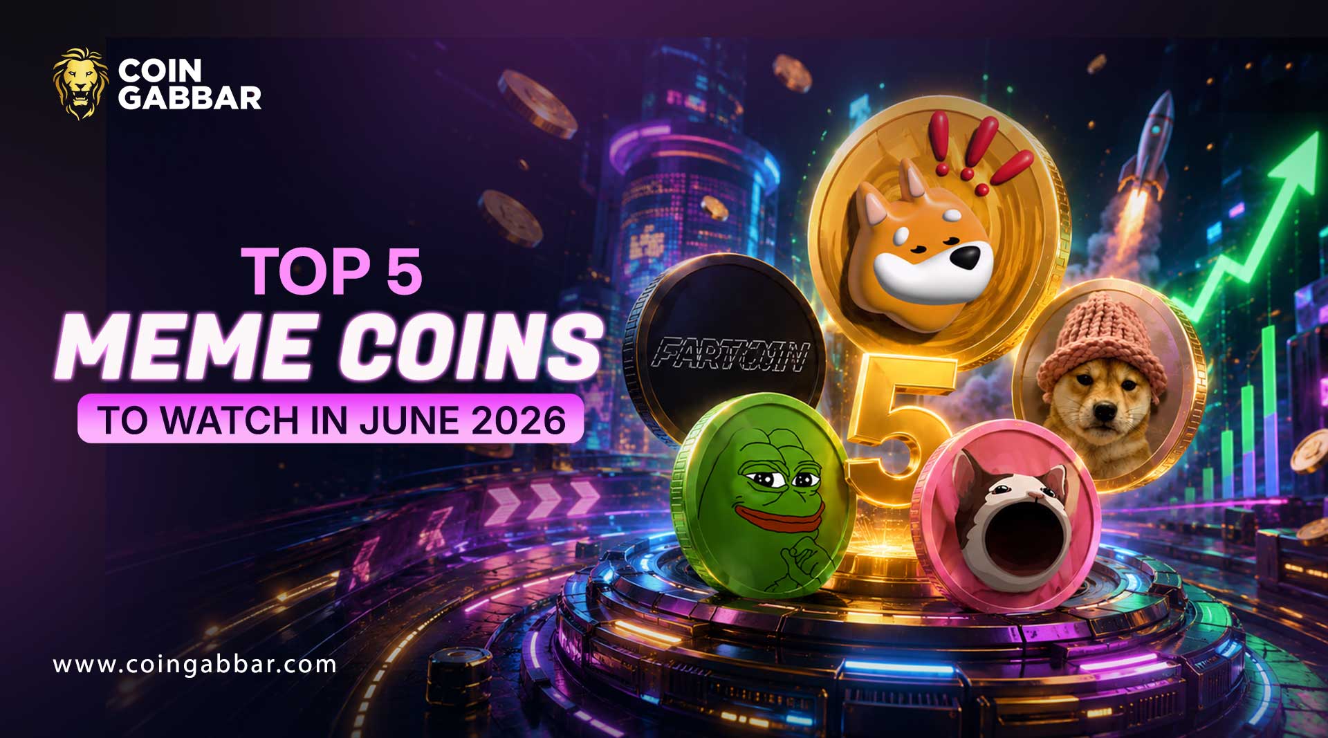 Top Meme Coins June 2026 — PEPE BONK WIF FARTCOIN POPCAT Ranked