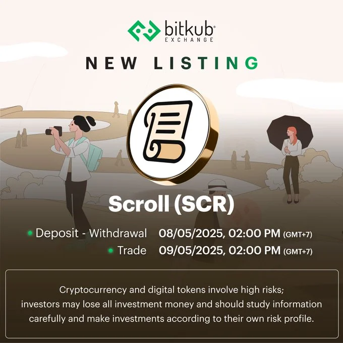 Scroll SCR Crypto Listing on Bitkub Exchange