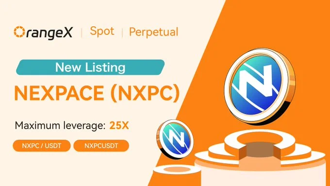 NEXPACE NXPC Token Listing on OrangeX Exchange